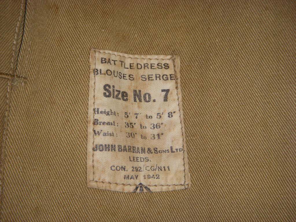 WWII ATC CBI USAAF Pilot's British Battledress Uniform - UNIFORMS - U.S ...