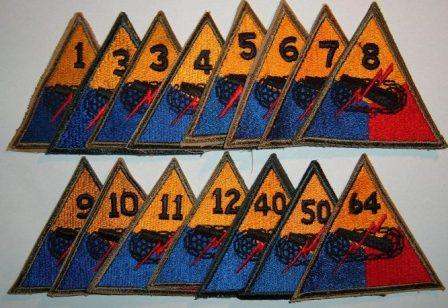 Newly arrived armored triangles - ARMY AND USAAF - U.S. Militaria Forum