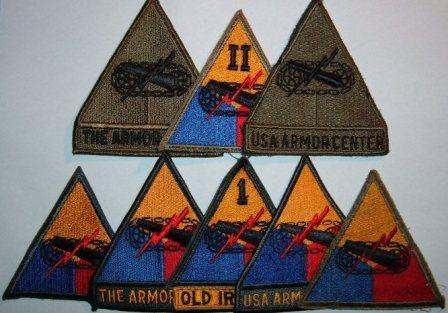Newly arrived armored triangles - ARMY AND USAAF - U.S. Militaria Forum