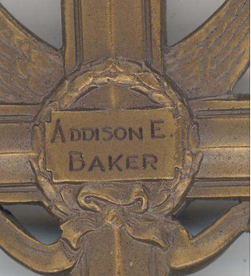 Addison Baker DSC - MEDALS & DECORATIONS - U.S. Militaria Forum