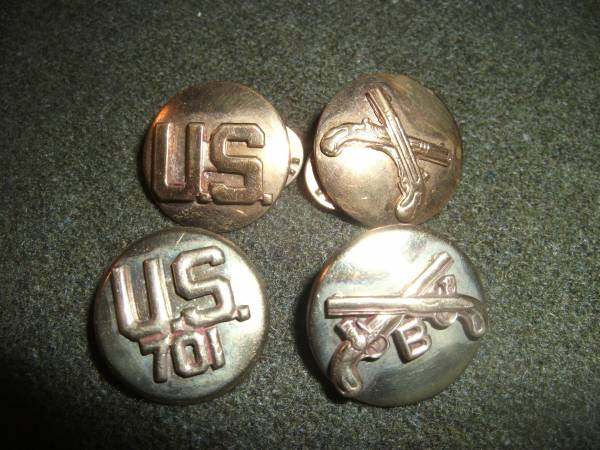 Interesting numbered military police collar insignia, 701st MP ...
