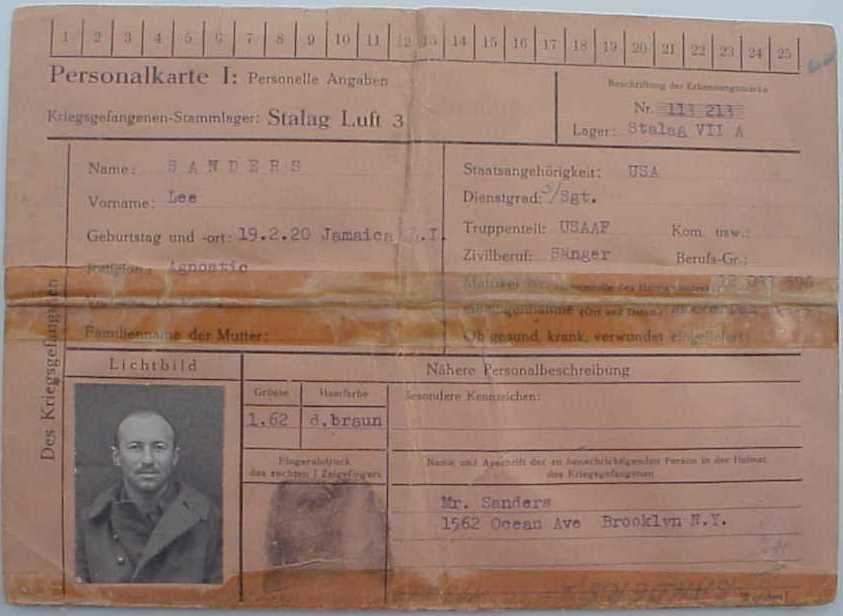 WWII POW Stalag ID CARDS issued to Americans - Collection - Page 2 ...