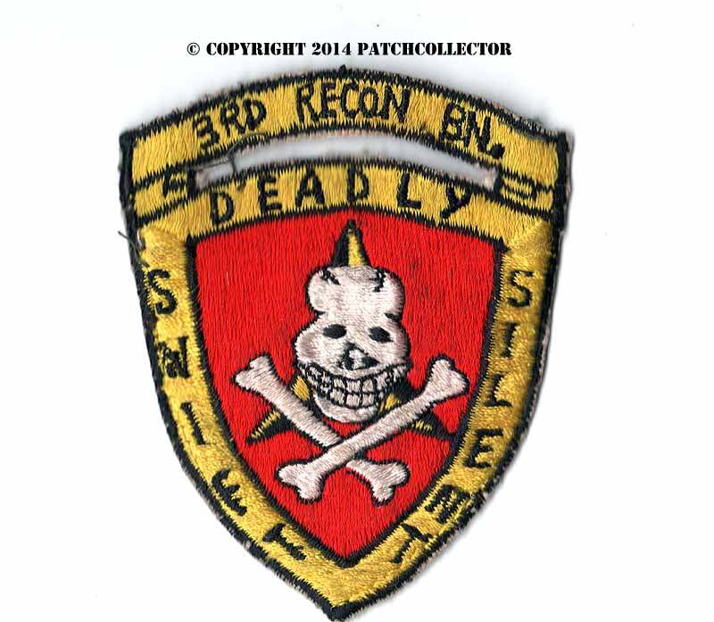 A Vietnam War era USMC 3rd Recon Battalion patch - MARINES - U.S ...