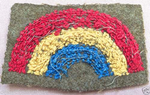 A WW1 theatre made 42nd Infantry Division Rainbow Division patch - ARMY ...