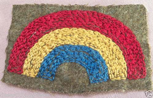 A WW1 theatre made 42nd Infantry Division Rainbow Division patch - ARMY ...