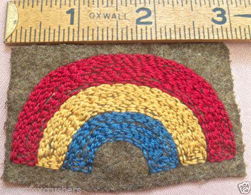 A WW1 theatre made 42nd Infantry Division Rainbow Division patch - ARMY ...