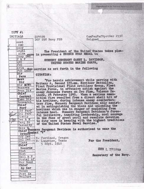 W.I.A. 4/14, 4th MarDiv Robert L. Haddock USMC salty moth eaten alpha ...
