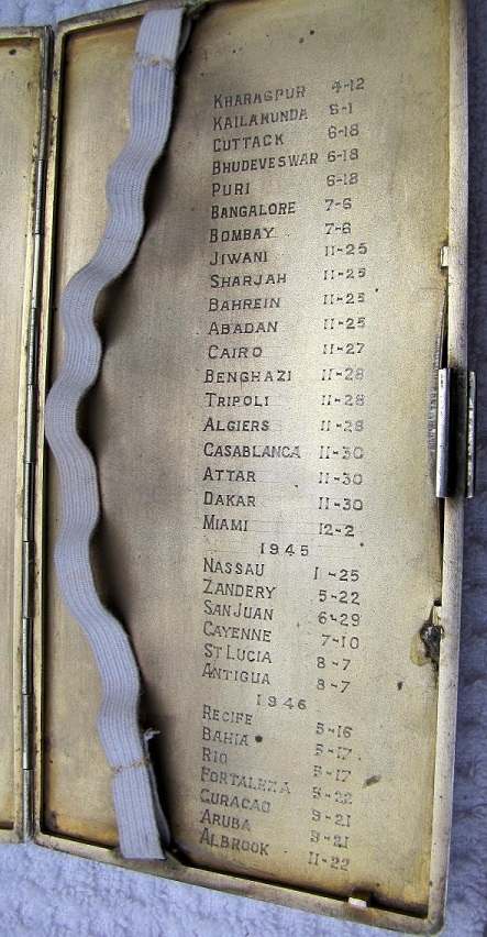 CBI-made Pilot Wing & Diary Cigarette Case - WIlliam E Persons, Jr ...