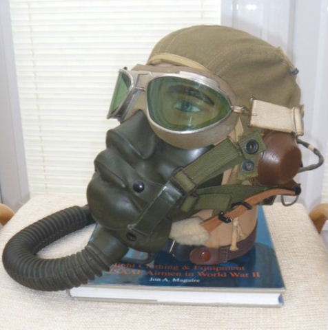 USAAF fighter pilot, PTO, WW2. - FLYING HELMETS AND ACCESSORIES - U.S ...