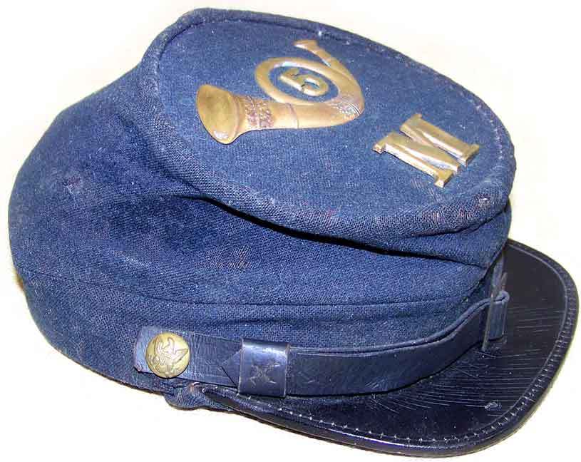 Civil War Kepi, Co. M, 5th Reg., Infantry - (1861-1865) AMERICAN CIVIL ...