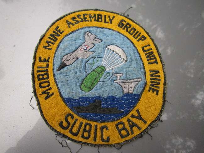 Mobile Mine Assembly Group Unit Nine Japanese madde? Subic Bay patch ...