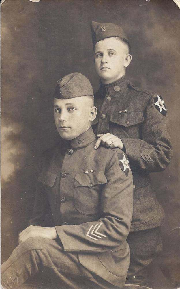 WWI 2nd Division Quartermaster soldiers studio RPPC - INDIVIDUAL & UNIT ...