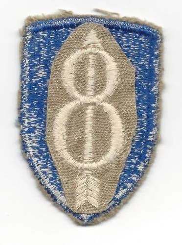 WW2 SSI 8th Infantry Division - ARMY AND USAAF - U.S. Militaria Forum