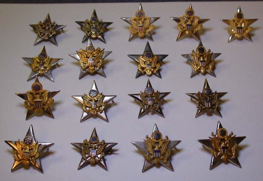 General Staff collar insignia - BRANCH OF SERVICE COLLAR BRASS - U.S ...