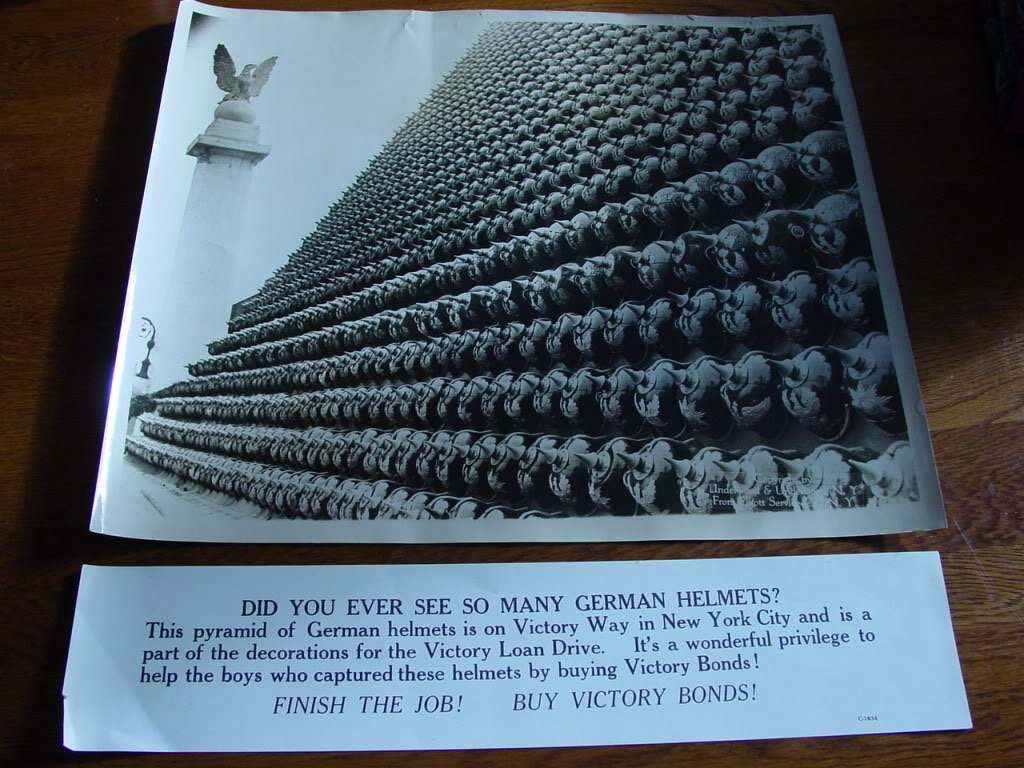 12,000 Captured German Helmets NYC 1918 - HOMEFRONT & THE WAR EFFORT ...