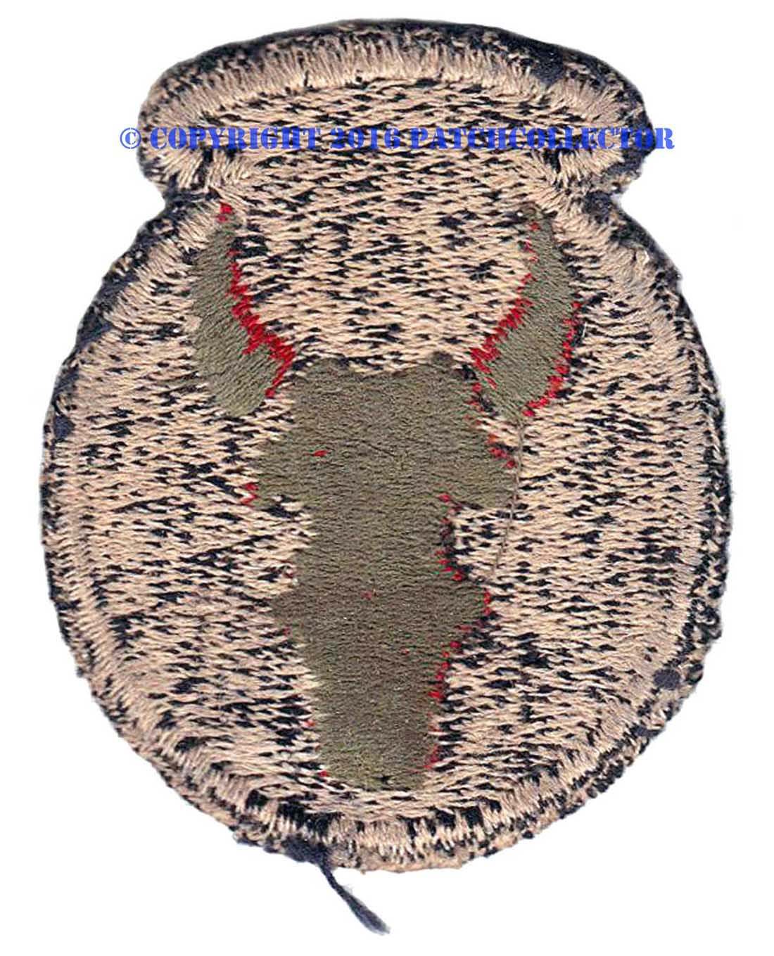 A WW2 era Partial Greenback 34th Infantry Division "Red Bull" patch ...