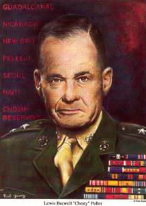 Chesty Puller Ribbon Rack