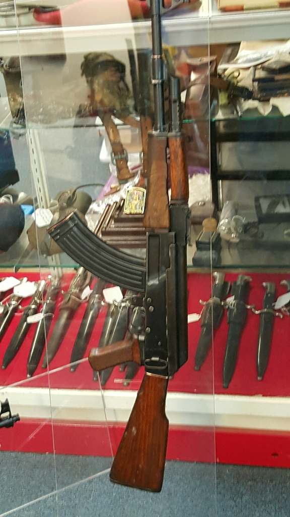 Vietnam War Trophy Chicom AK-47 M22 Rifle Cutaway - FIREARMS - U.S ...