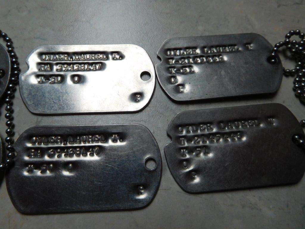 11th A/B T45 T48 T50 T51 Dog Tags All To One Man - IDENTITY ITEMS (DOG ...