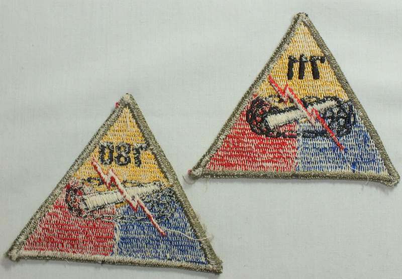 711 & 780 Tank Battalion triangles german made - ARMY AND USAAF - U.S ...