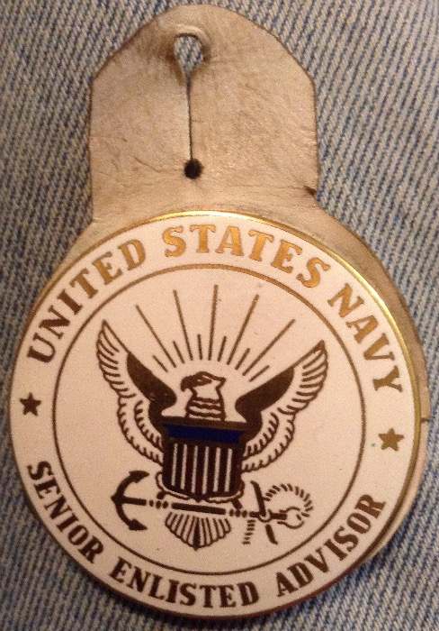 United States Navy Senior Enlisted Advisor badge. - BADGES, AWARDS, DUI ...
