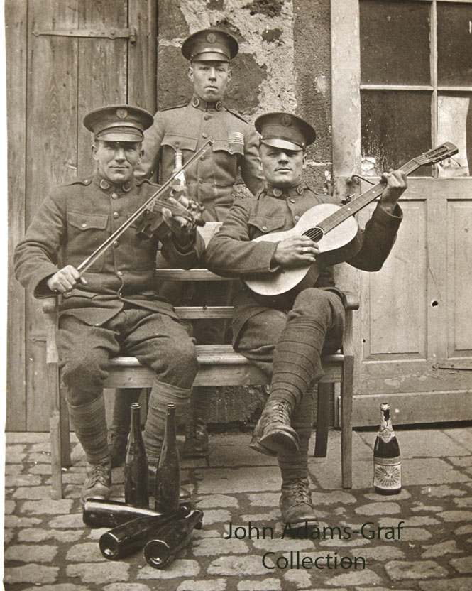 Carrying a Tune...Over there! Photos of WWI Musicians with their ...