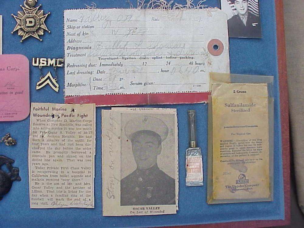 EXTENSIVE USMC GUADALCANAL DIARY GROUPING WIA - GROUPINGS PAGE - U.S ...