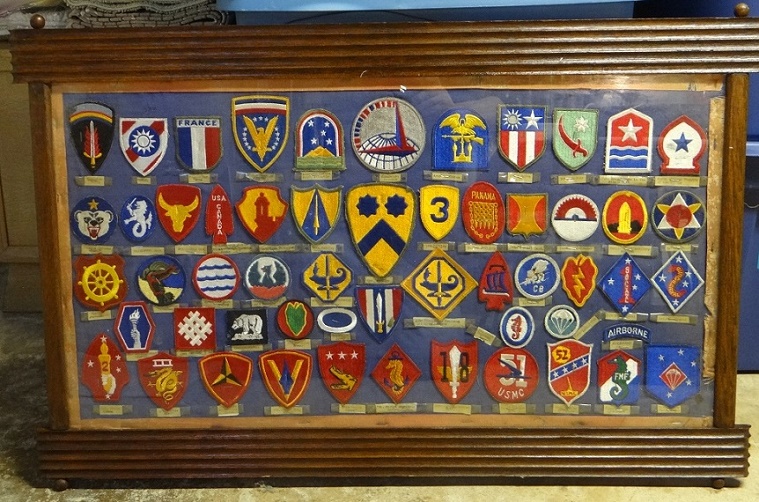 THREE FRAMED PATCH DISPLAYS & BONUS - ARMY AND USAAF - U.S. Militaria Forum