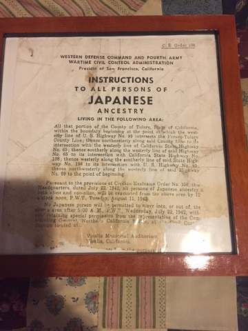 Japanese internment camp notice? - MISC MILITARIA - U.S. Militaria Forum