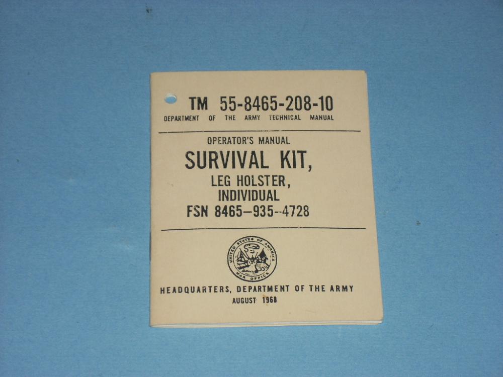 HOLSTER SURVIVAL KIT, INDIVIDUAL LIGHTWEIGHT, ARMY - SURVIVAL GEAR - U ...