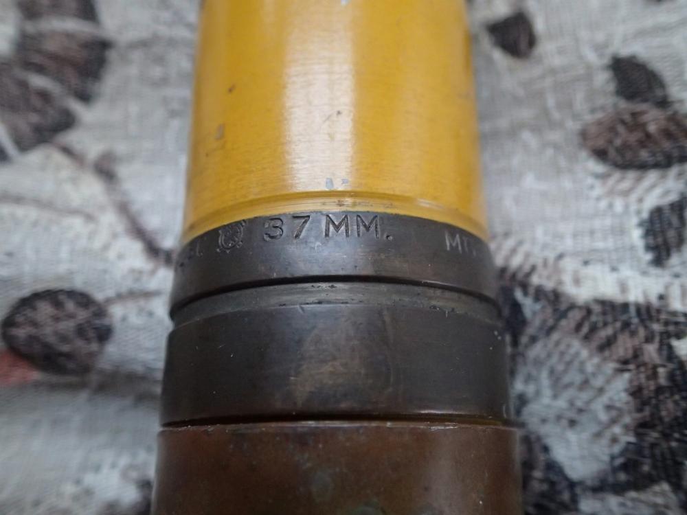Yellow 1942 37mm M63 Round - FIREARMS - U.S. Militaria Forum
