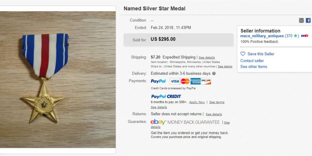 Navy silver star medal engraved to submarine vet. - MEDALS ...