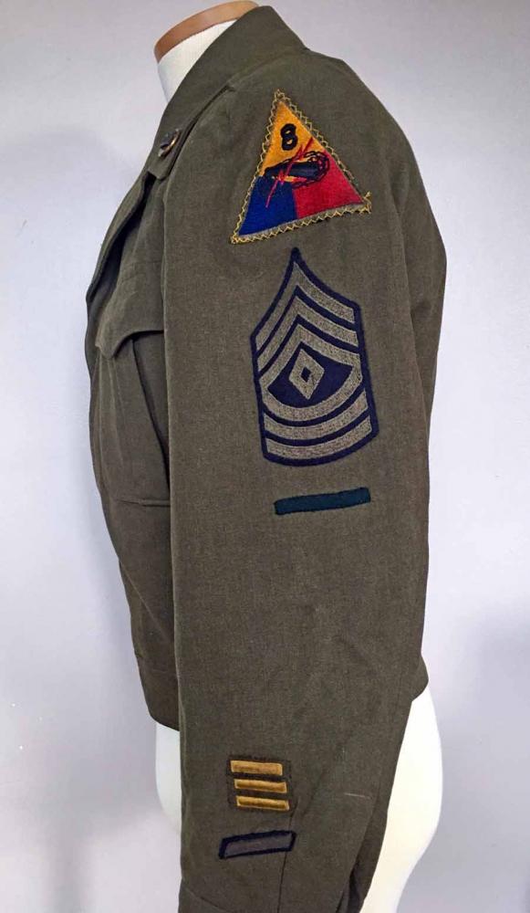 83rd/8th Armored Ike - Leadership Stripes & German Made Thunderbolt Tab ...
