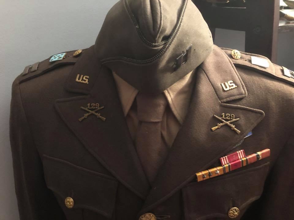 Uniform of Captain Alburn Smith, 129th Infantry Regiment - UNIFORMS - U ...