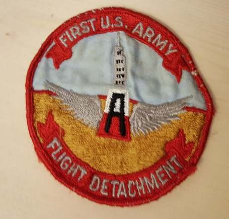 First Army Flight Detachment Patch - ARMY AND USAAF - U.S. Militaria Forum