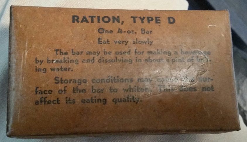 D bar ration, the chocolate you didn’t want to eat! - MISC MILITARIA ...
