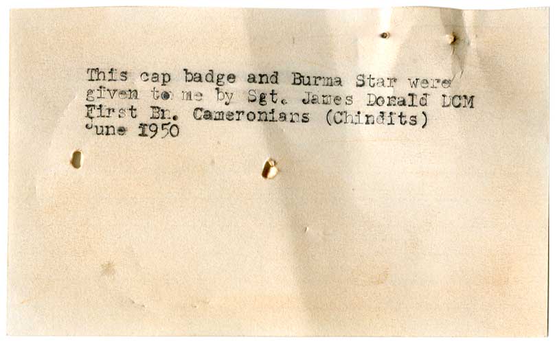 Merrell's Marauders group with British Burma Star - MEDALS ...