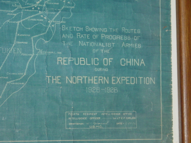 USMC NORTHERN EXPEDITION MAP BY 1ST LT.E.F.CARLSON 1926-1928 - EPHEMERA ...