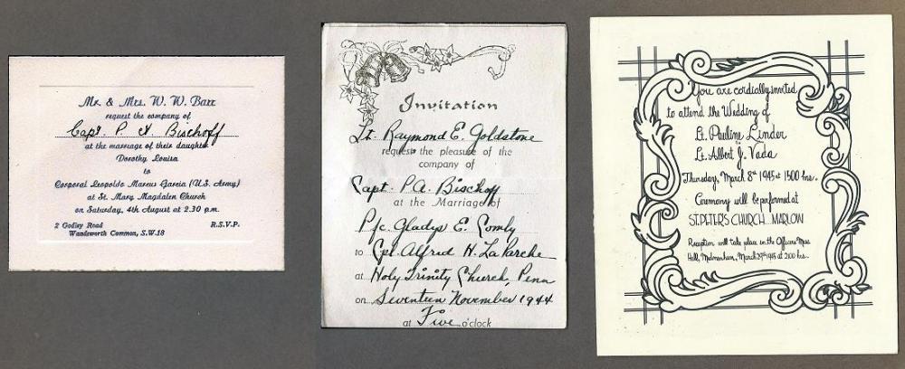 WW2 Military Weddings in England - EPHEMERA, PHOTOGRAPHS & MILITARY ...