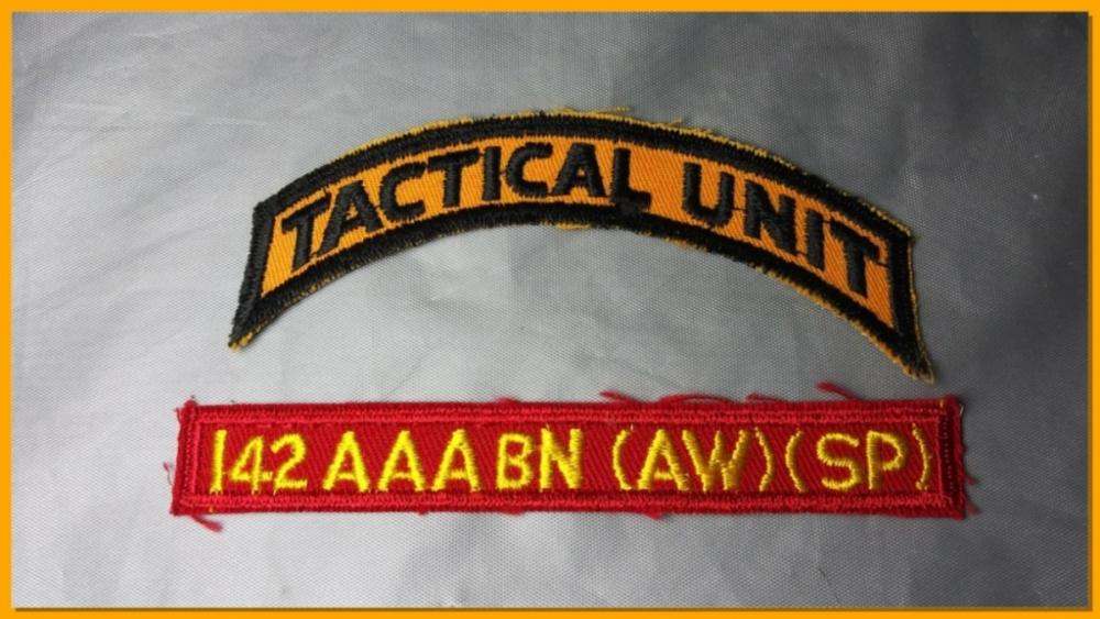 1950s Patch Tabs ( Tactical Unit ) & 142 AAA BN (AW) ( SP)? - ARMY AND ...