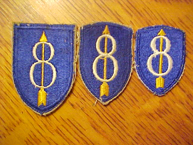 8th Infantry Divison Patches - ARMY AND USAAF - U.S. Militaria Forum