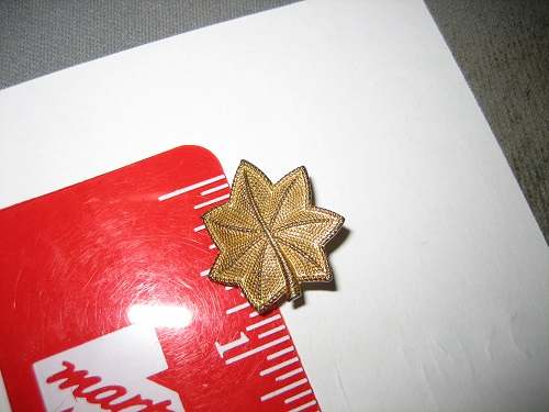 Major Gold Leaf Pin Back - ARMY (INCLUDING USAAC/AAF) - U.S. Militaria ...