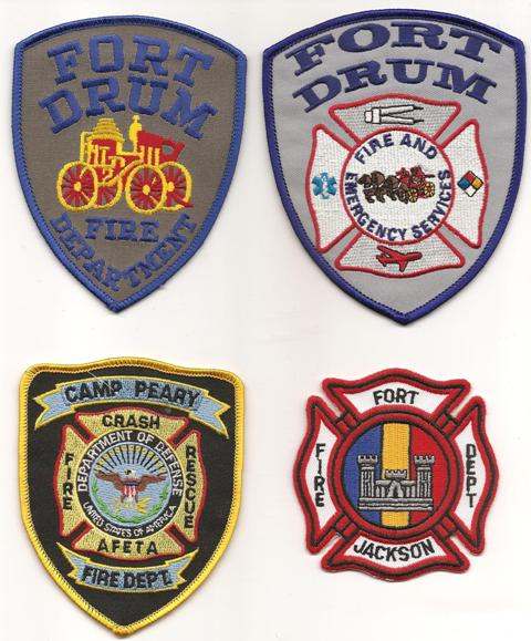 MILITARY FIRE DEPARTMENT Patches - Badges - MISCELLANEOUS / OTHER - U.S ...