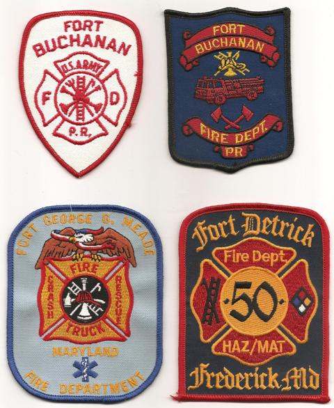 MILITARY FIRE DEPARTMENT Patches - Badges - MISCELLANEOUS / OTHER - U.S ...