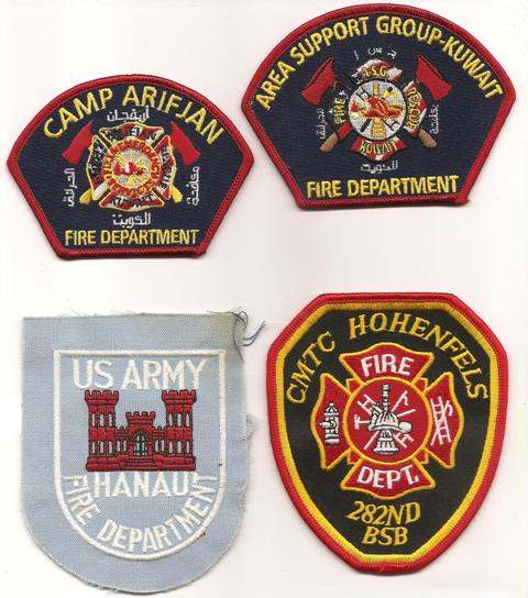MILITARY FIRE DEPARTMENT Patches - Badges - MISCELLANEOUS / OTHER - U.S ...