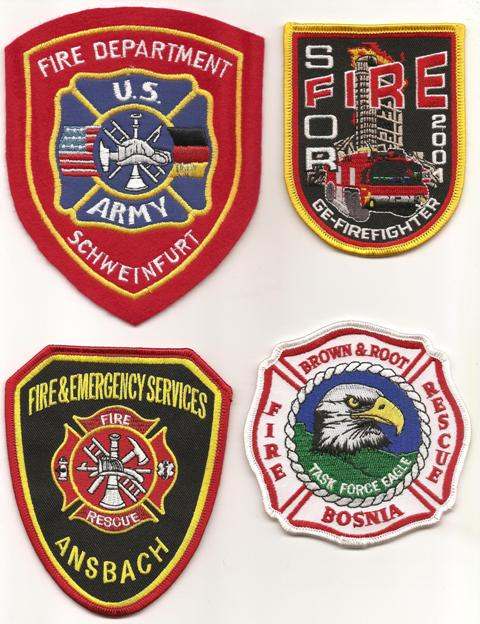 MILITARY FIRE DEPARTMENT Patches - Badges - MISCELLANEOUS / OTHER - U.S ...