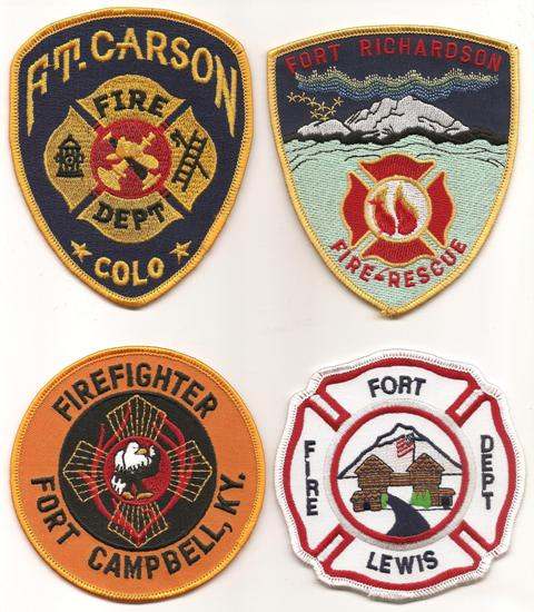 MILITARY FIRE DEPARTMENT Patches - Badges - MISCELLANEOUS / OTHER - U.S ...