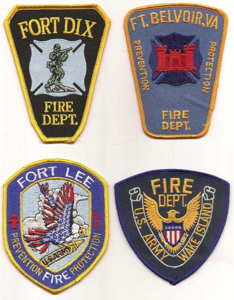 MILITARY FIRE DEPARTMENT Patches - Badges - MISCELLANEOUS / OTHER - U.S ...