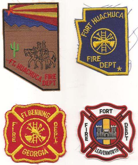 MILITARY FIRE DEPARTMENT Patches - Badges - MISCELLANEOUS / OTHER - U.S ...