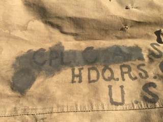 WW1 USMC 5th Regiment Marine seabag ID’d - FIELD & PERSONAL GEAR ...